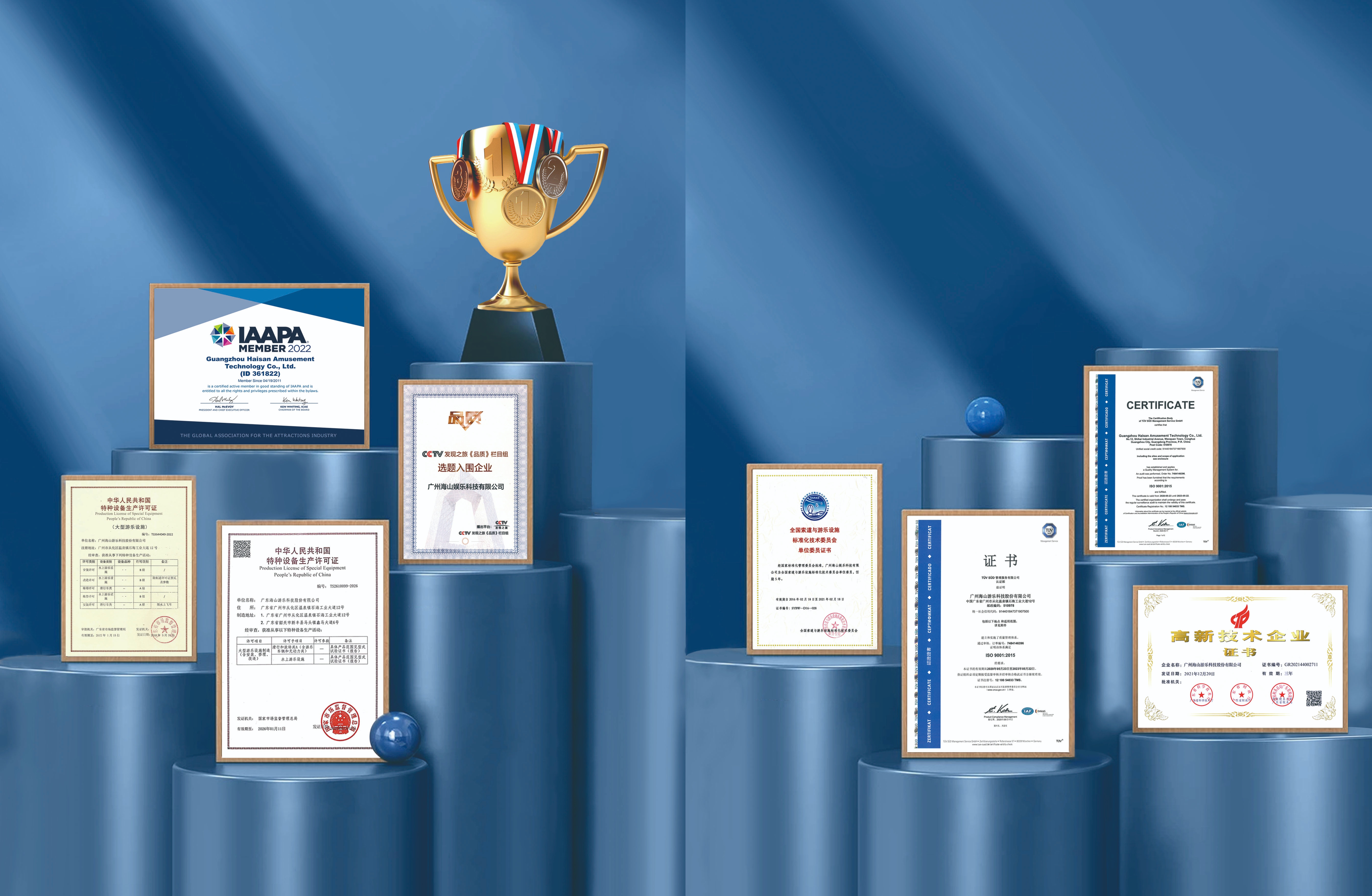 Qualified Honor - Guangzhou Haisan Amusement Technology Co., Ltd.